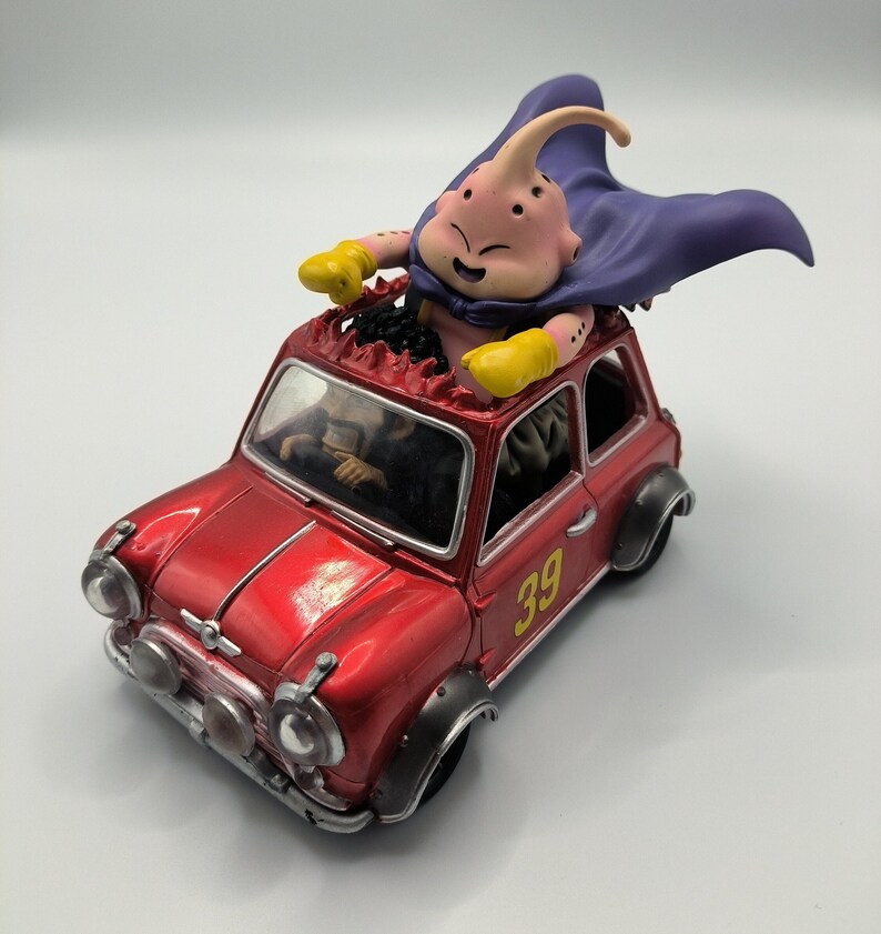 Majin Buu Figure Dragon Ball Anime Mr. Satan Drive Car Model Statue 3D ...