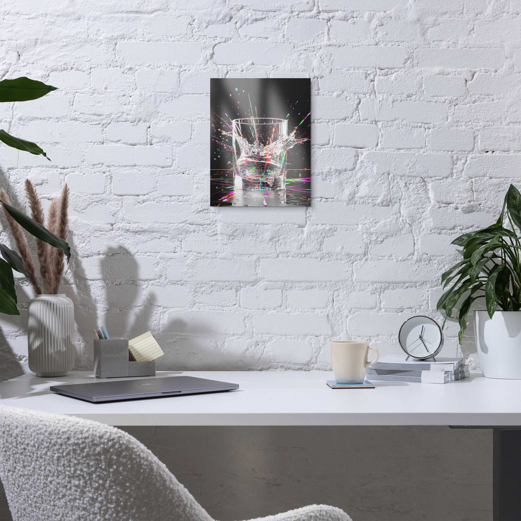 Whiskey Paint Splatter Metal Prints - Metal Print of a Whiskey Glass ...