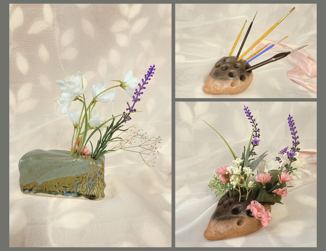 Rock Vases With Arrays of Openings Hedgehog Organizer and Boxy Rock ...