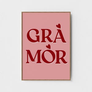 Grá Mór Art Print, Irish Saying Wall Print, Love Quote, Gaeilge Saying ...