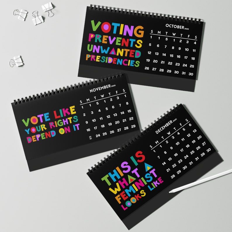 Women's Rights Calendar Kamala Harris for President Pro-choice Calendar ...