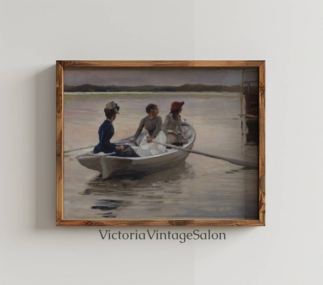 Victorian Summer Lake Scene I Printable Digital Download I ...