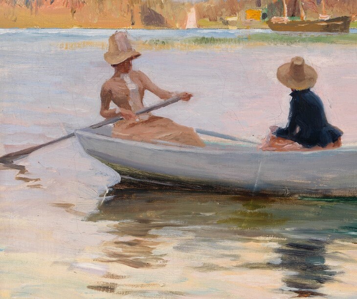 Antique Lake Scene Painting I Printable Digital Download I ...