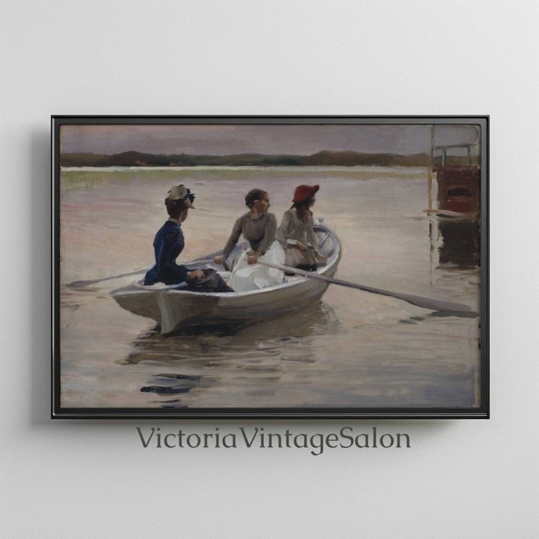 Victorian Summer Lake Scene I Printable Digital Download I ...