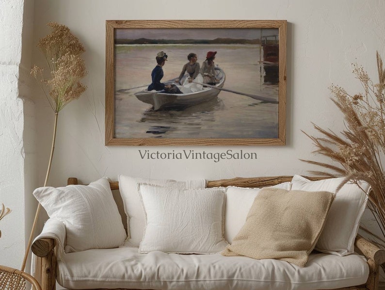 Victorian Summer Lake Scene I Printable Digital Download I ...