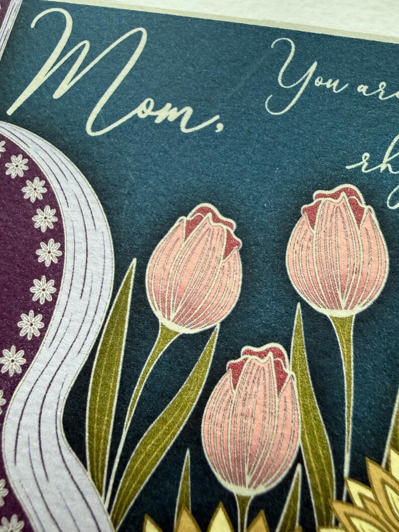 Mother's Day Card | Guitar Floral Sunflower Tulip Art | Music Lover ...