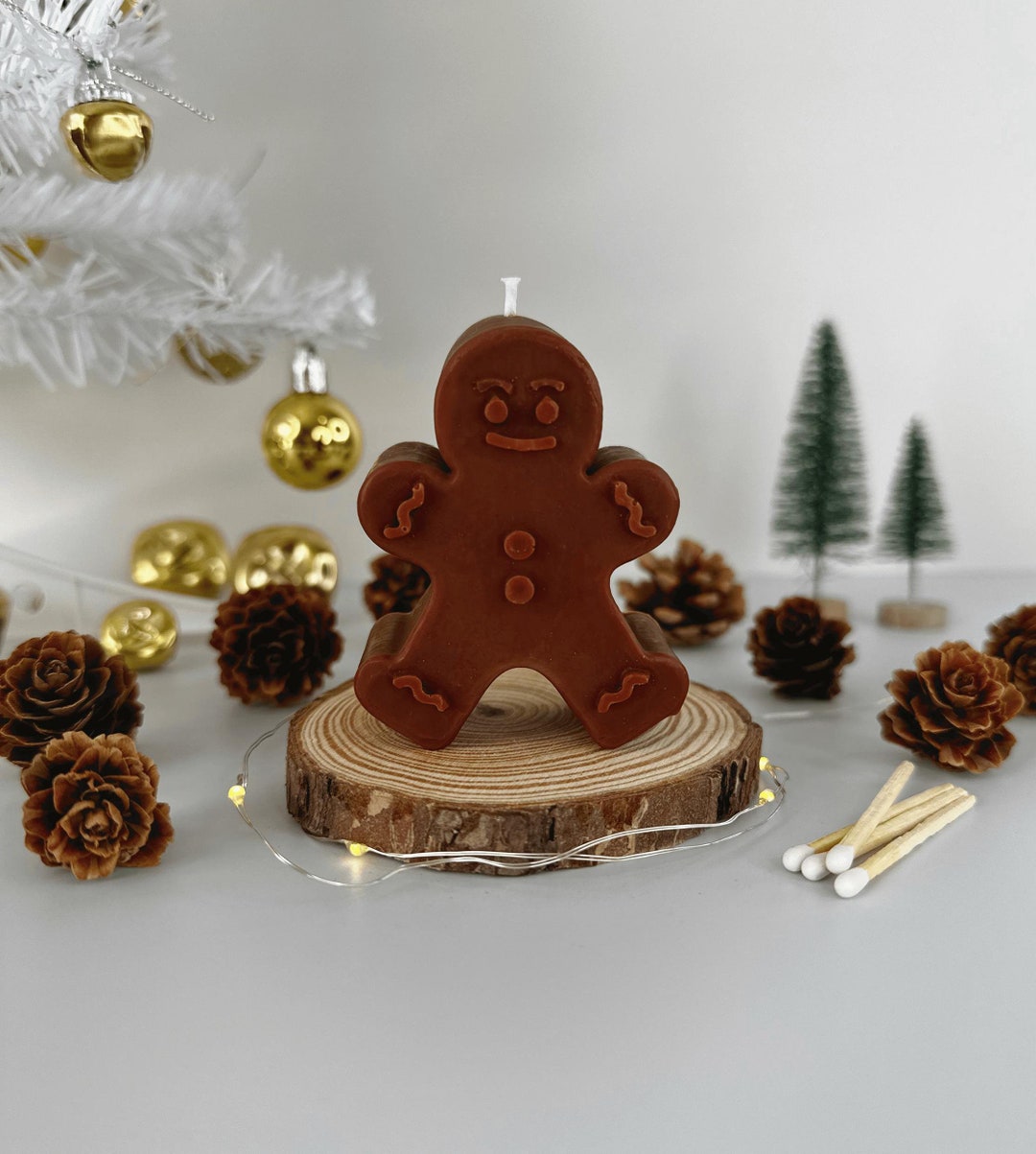 Gingerbread Man Scented Christmas Candle | Christmas Decor | Home Decor ...