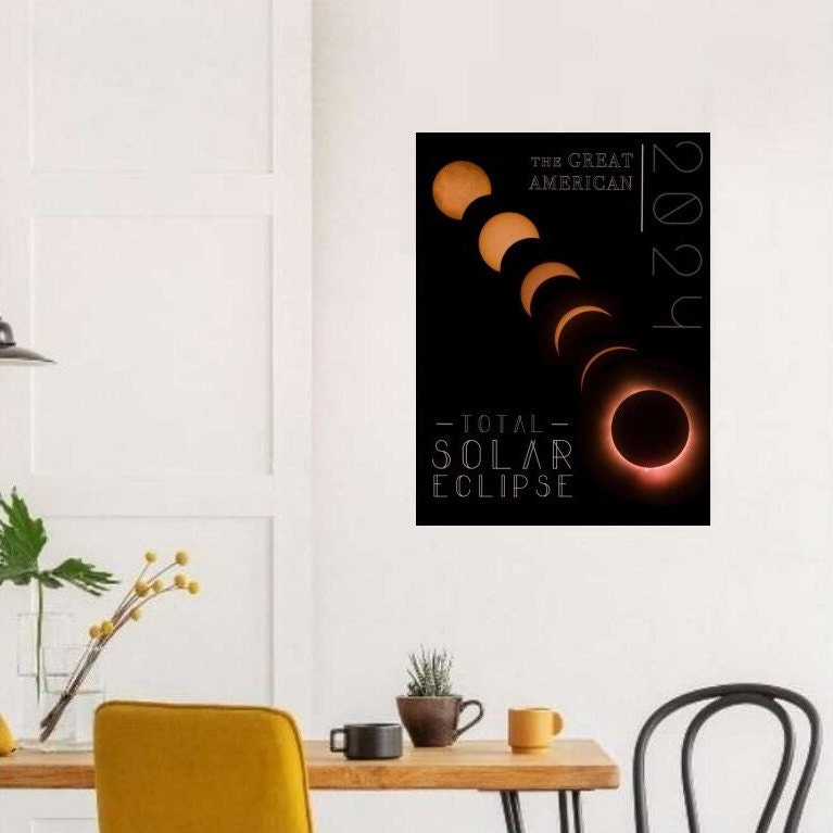 Great American Solar Eclipse 2024 Wall Art - Etsy