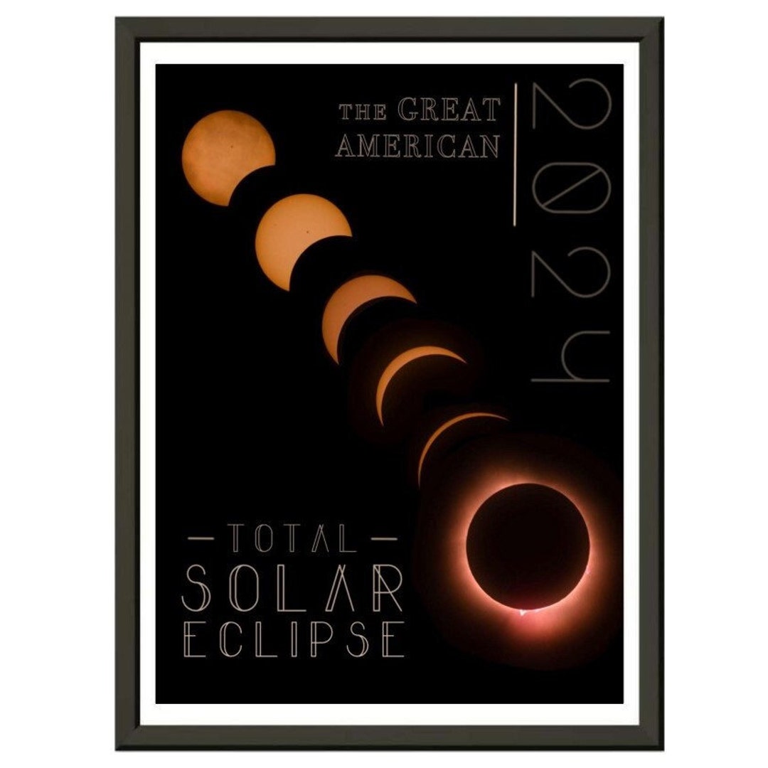 Great American Solar Eclipse 2024 Wall Art - Etsy