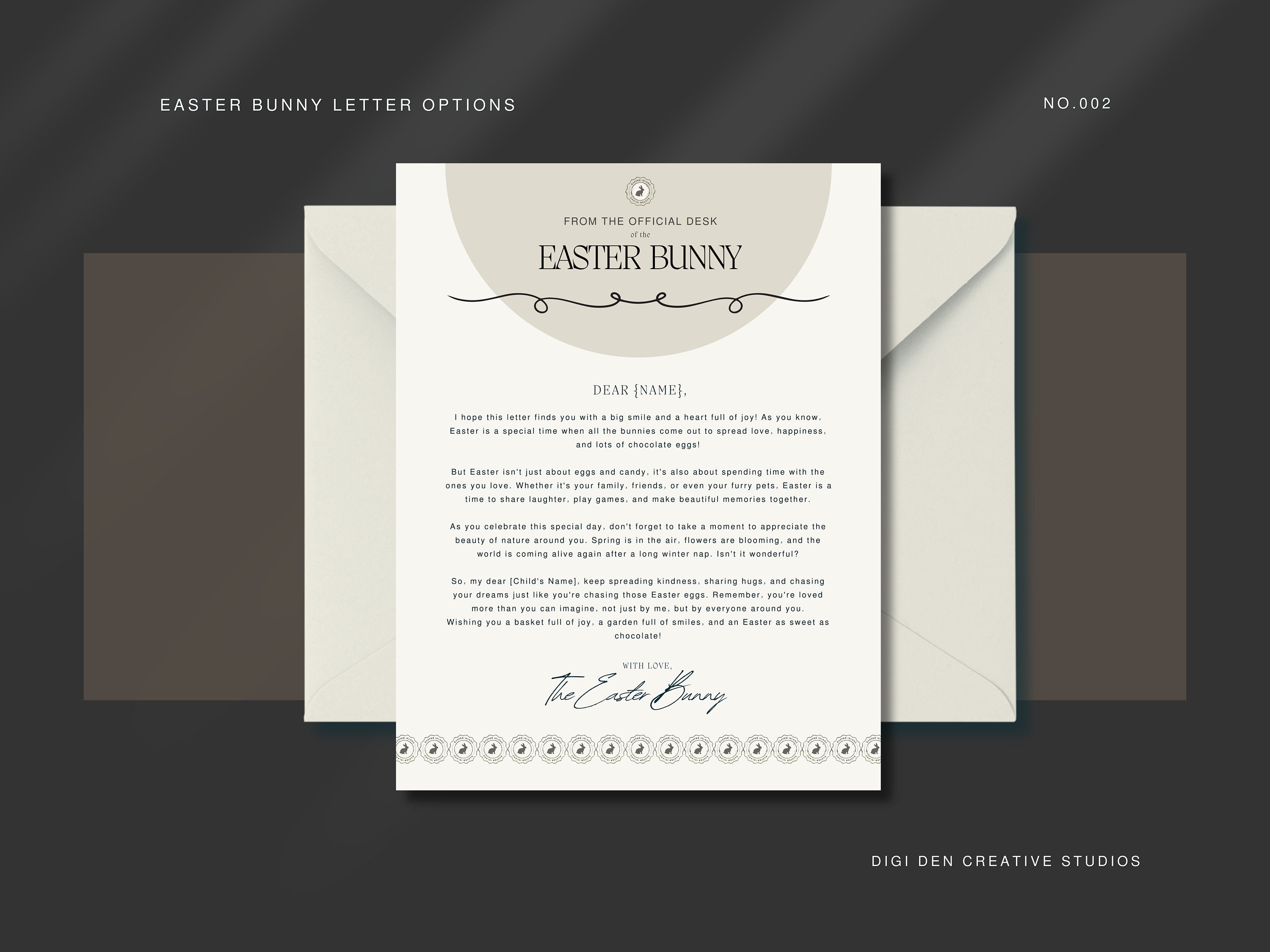 Personalized Official Letter From the Easter Bunny Easter Egg Hunt ...