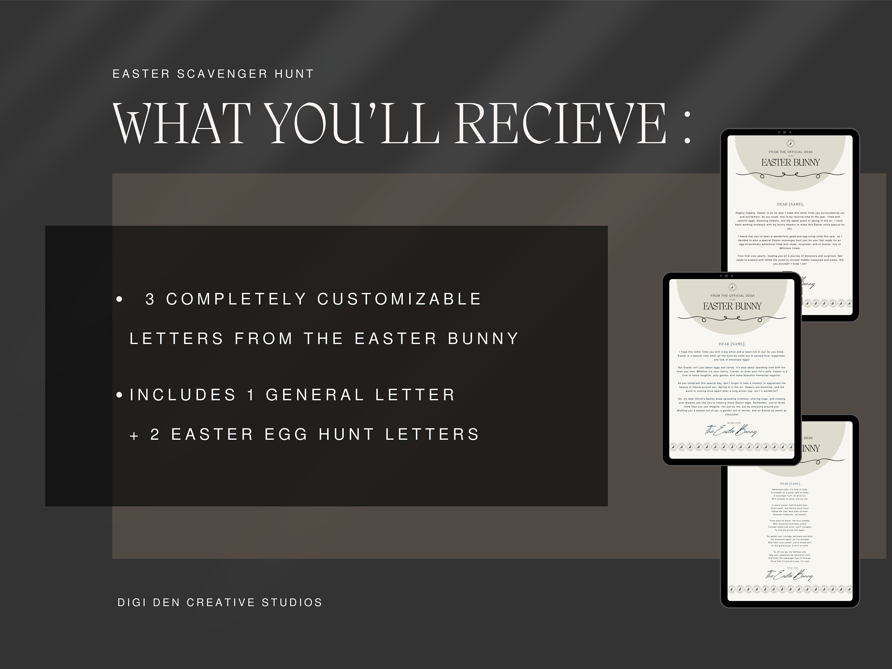 Personalized Official Letter From the Easter Bunny | Easter Egg Hunt ...