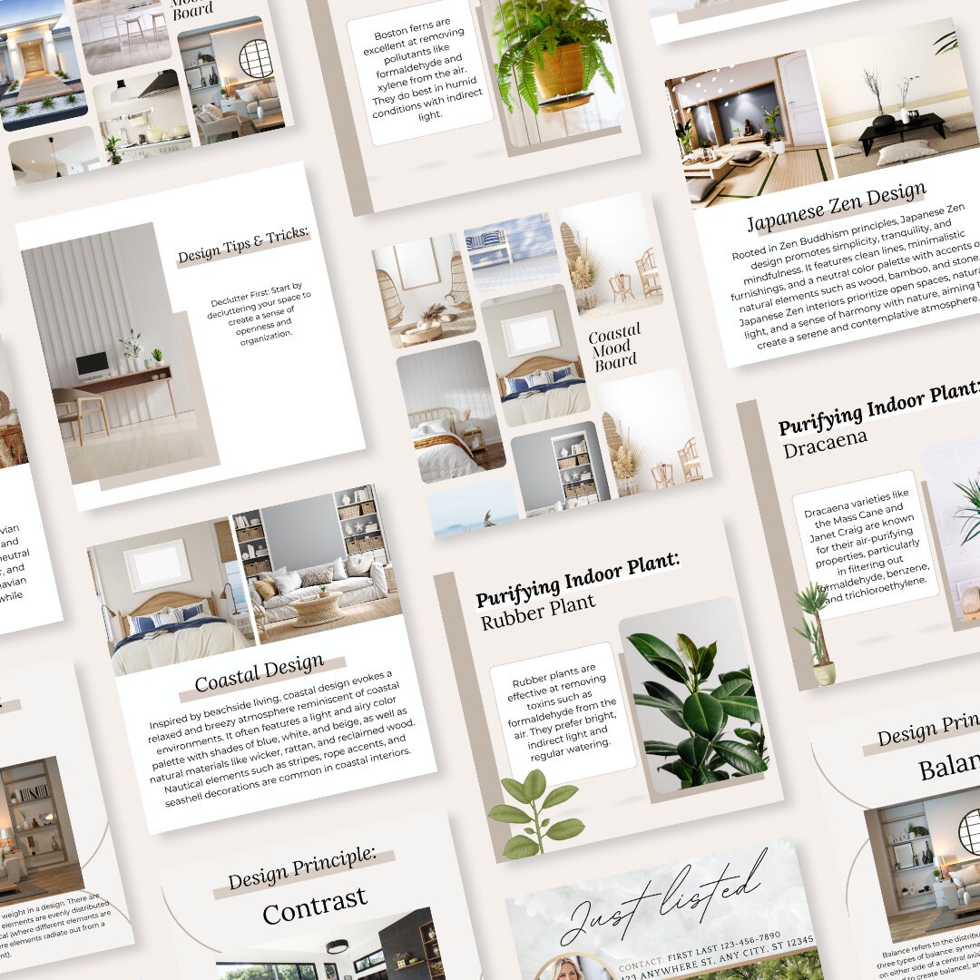 Interior Design Instagram Posts Interior Design IG Post Templates ...