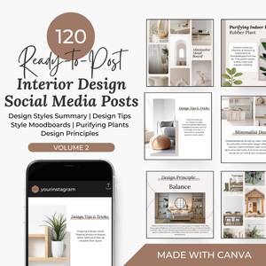 Interior Design Instagram Posts Interior Design IG Post Templates ...