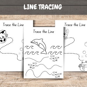 Summer Line Tracing Worksheet, Summer Activity Bundle, Handwriting ...