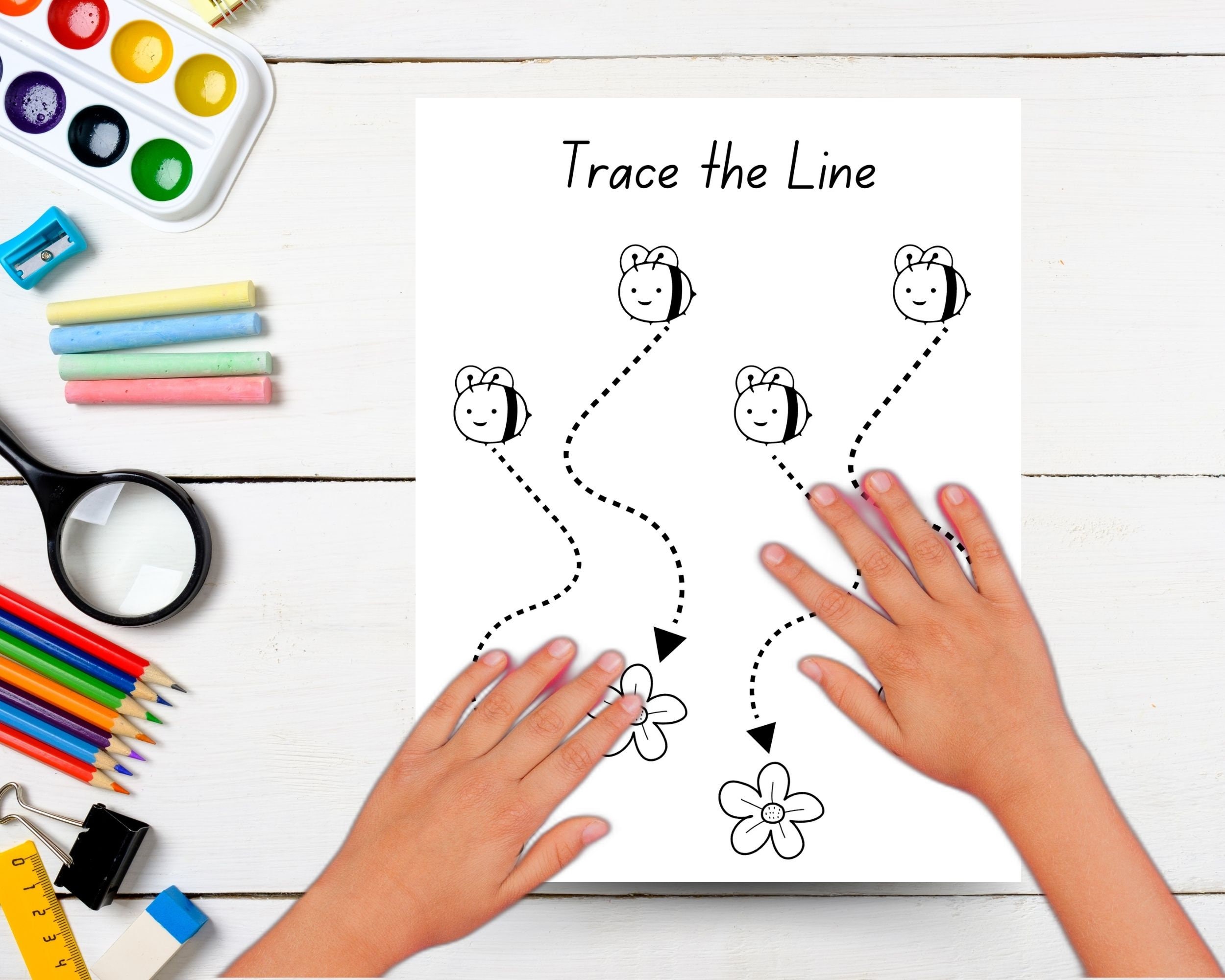 Summer Line Tracing Worksheet, Summer Activity Bundle, Handwriting ...
