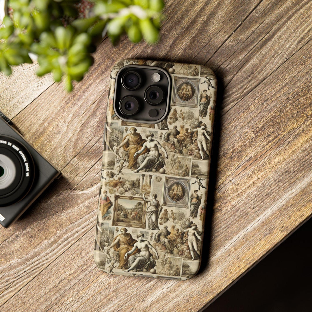Vintage Classical Art Collage Phone Case, Greek Mythology Phone Case ...