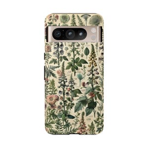 Vintage Botanical Illustration Phone Case, Floral Design iPhone Case ...
