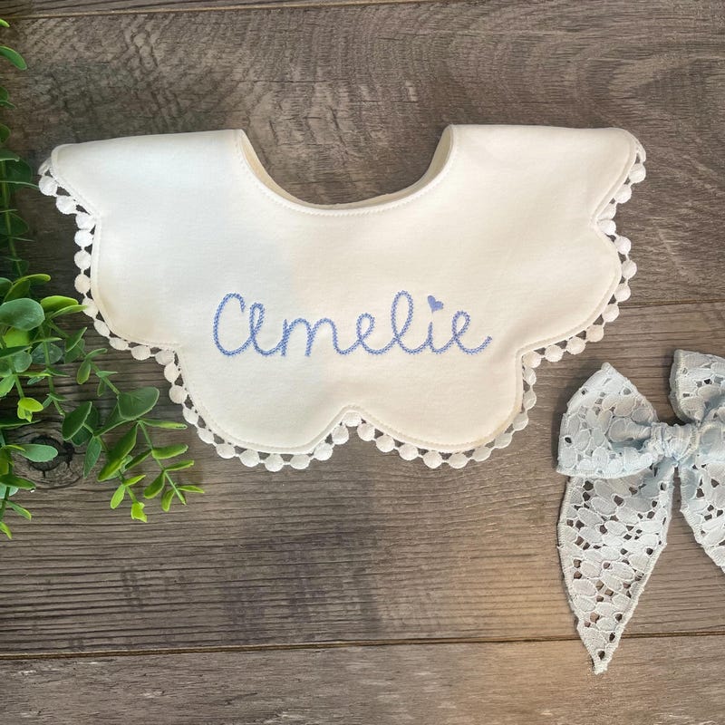 Bib Embroidery - Etsy