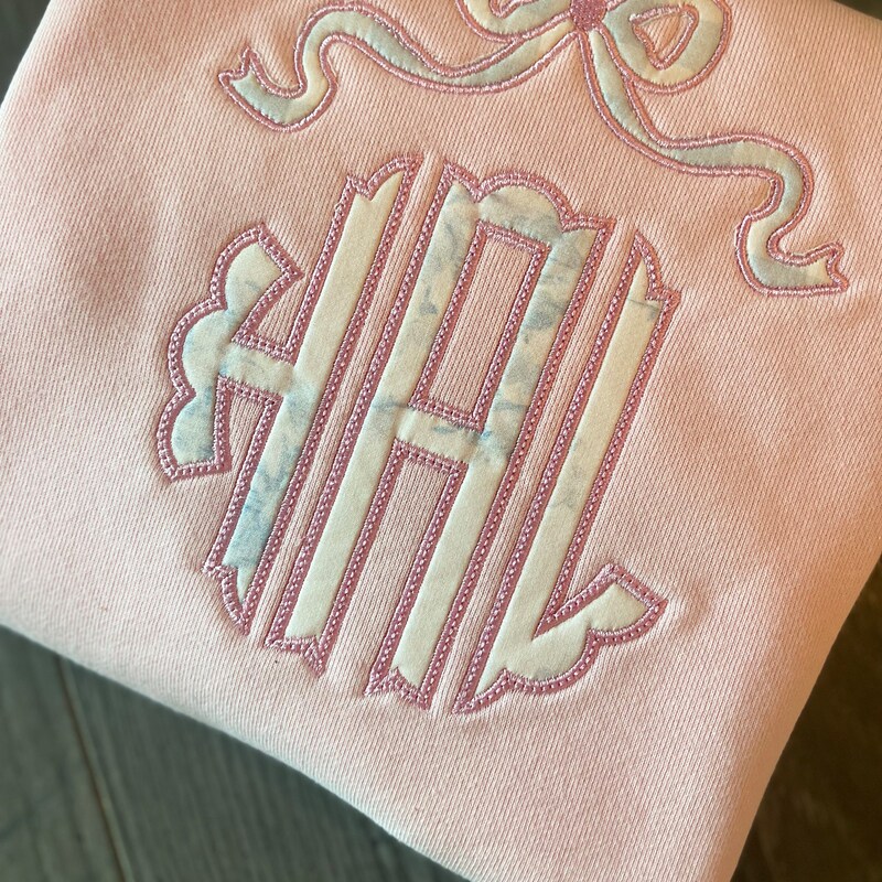 Bow Monogram - Etsy