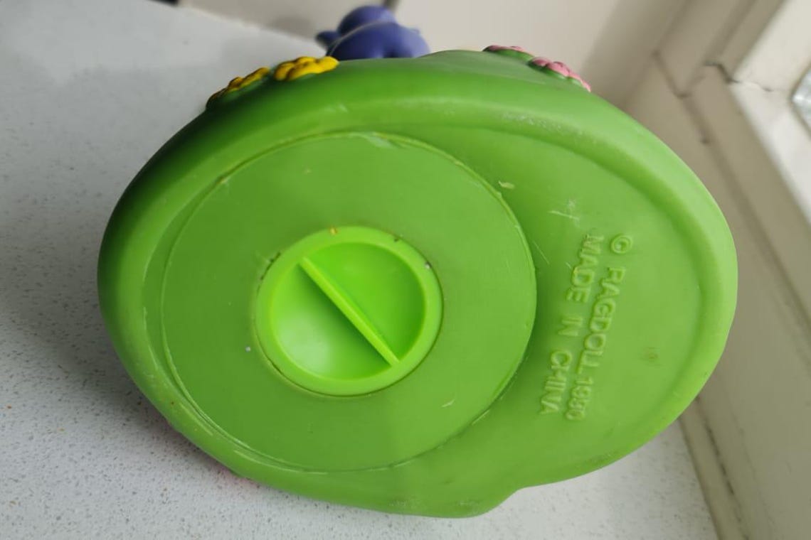 Vintage Teletubbies Bank Change Coin Tinky Winky Dipsy Po Laa Laa ...