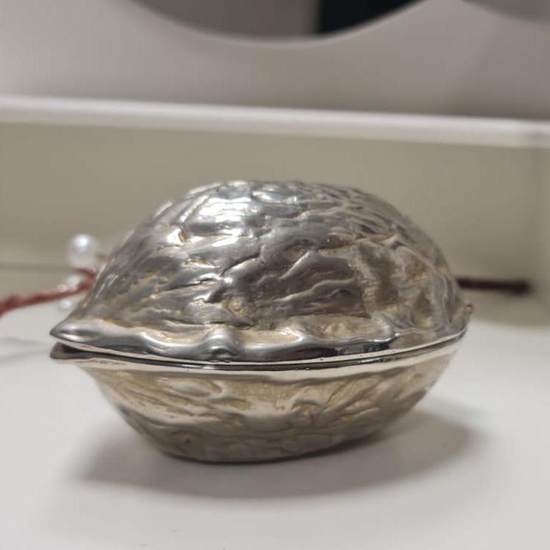 Vintage Walnut Shaped Nut Cracker, 1970’S Silver Color Nut Cracker - Etsy