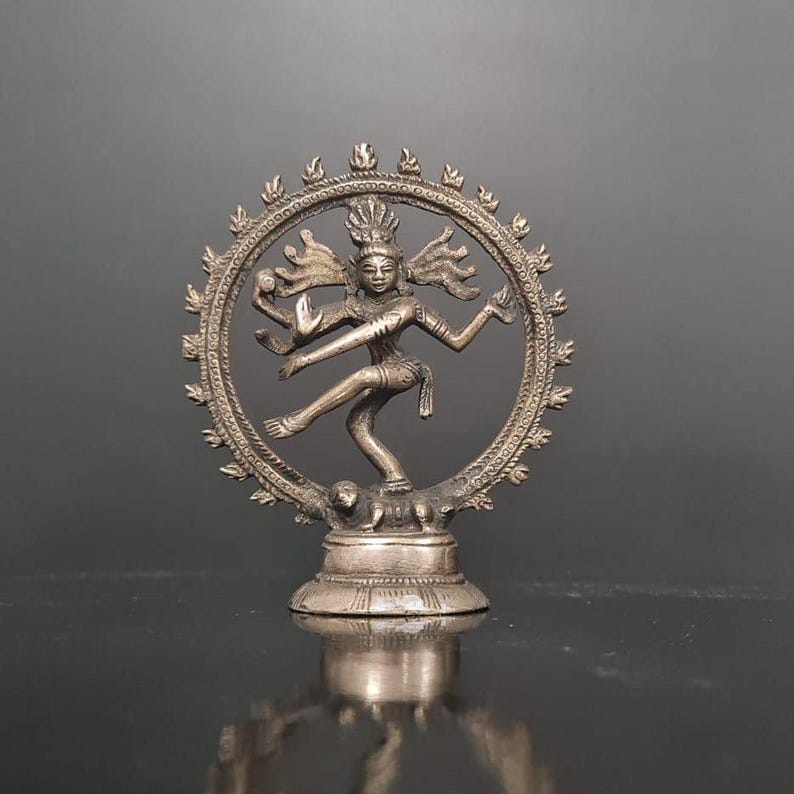 Antique Hand Carved Natraj Statue, Lord Shiva Sculpture, Nepal Tibetan ...
