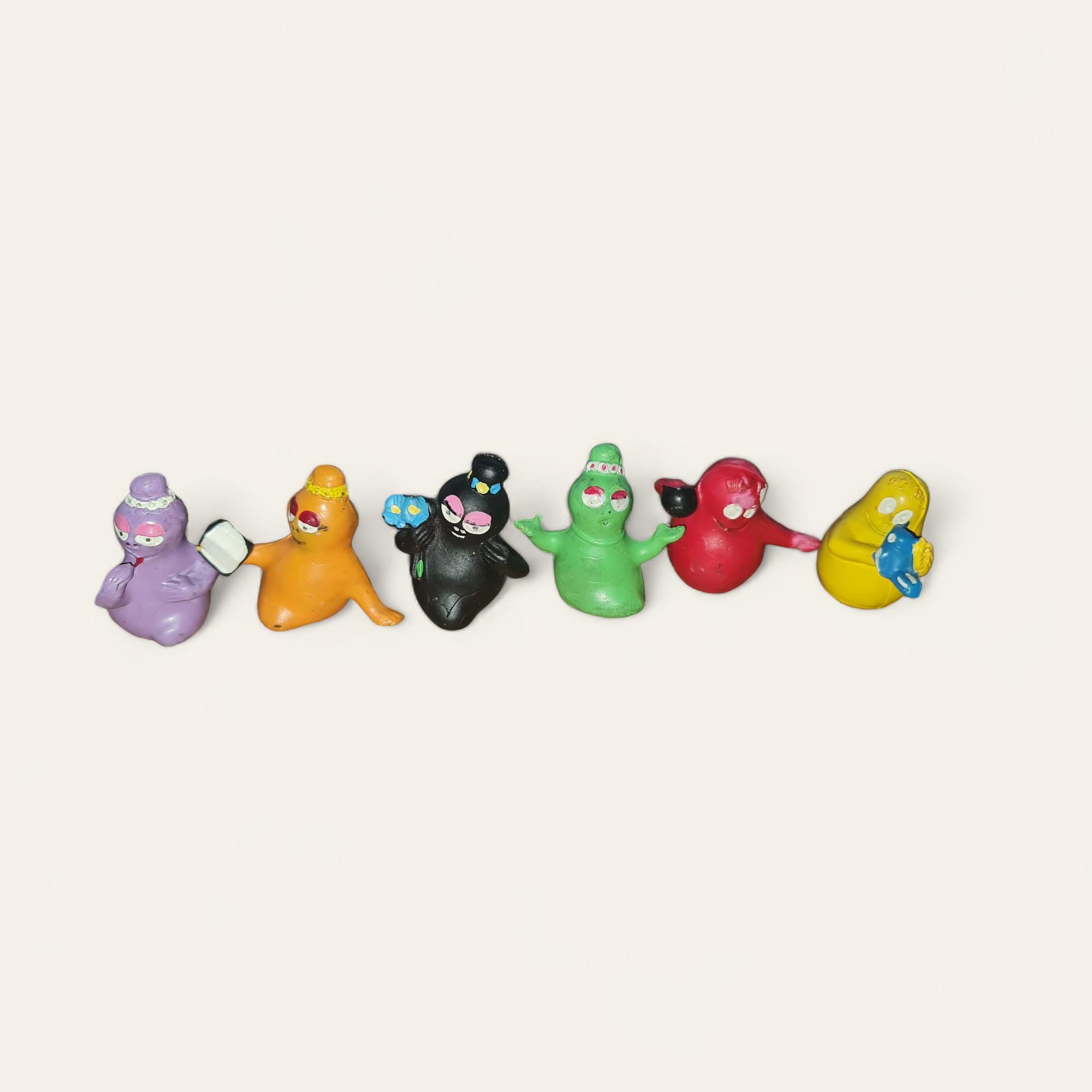 Vintage Barbapapa Pvc Miniaturen 6 X Barbamama Bob Lala Etc. Figures ...