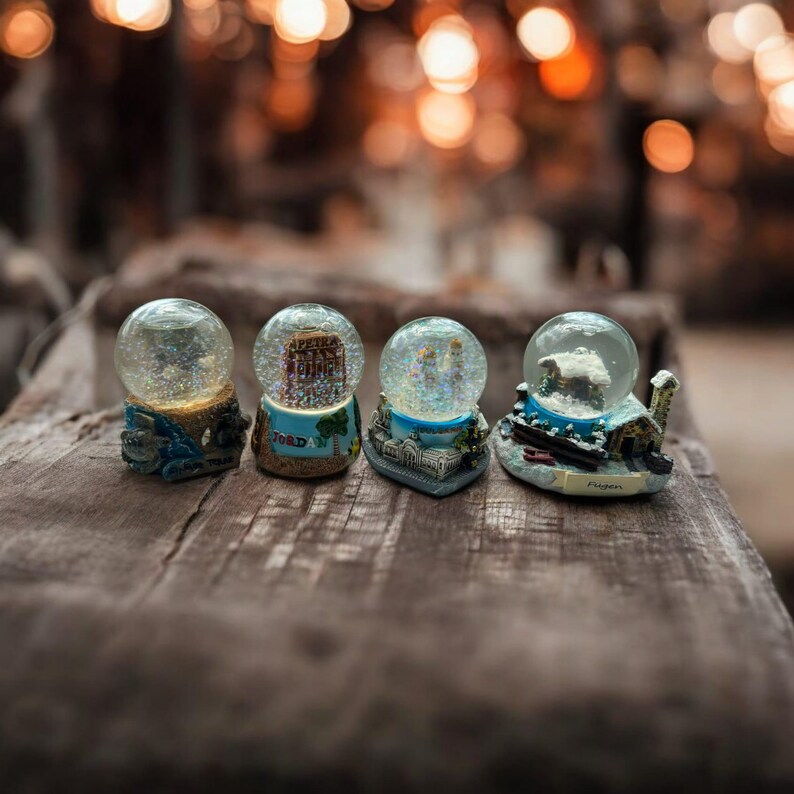 Snow Mini Globe, Souvenir Snow Ball Sofia, Krakow, Fugen Austria, Petra ...