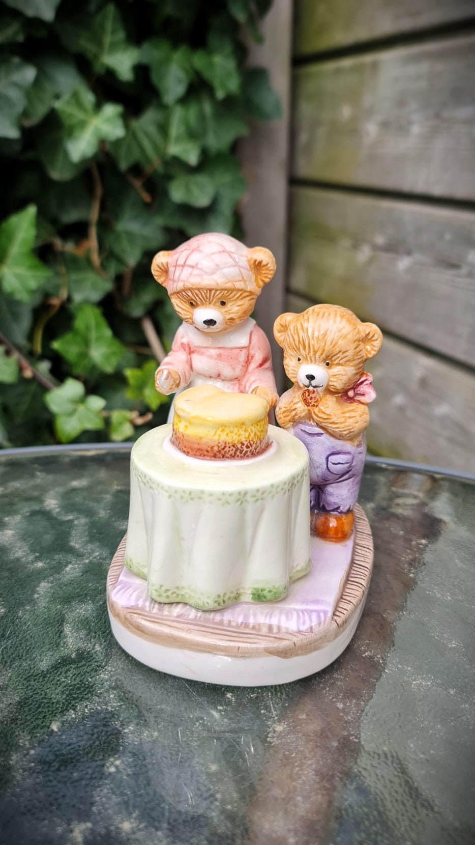 Vintage Leonardo Collection Ceramic Teddy Bear Figurine, Cake Decor - Etsy