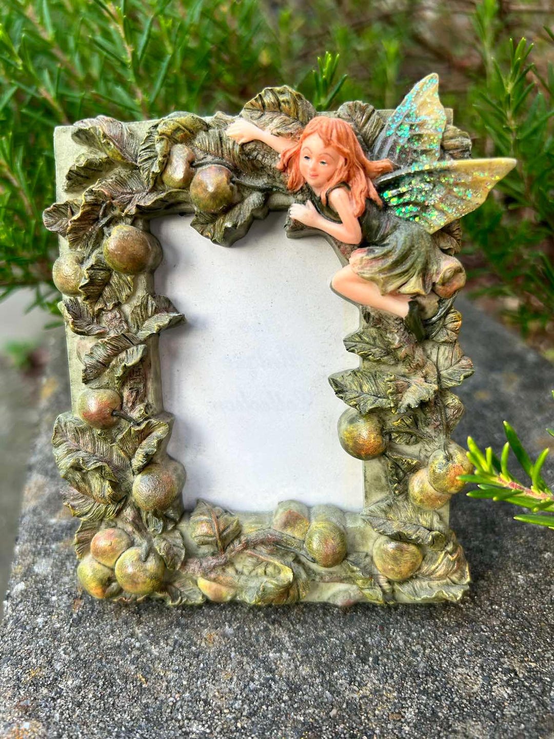 Fairy Picture Frame, Resin 3D Sculpted Glitter Wings and Apples - Etsy