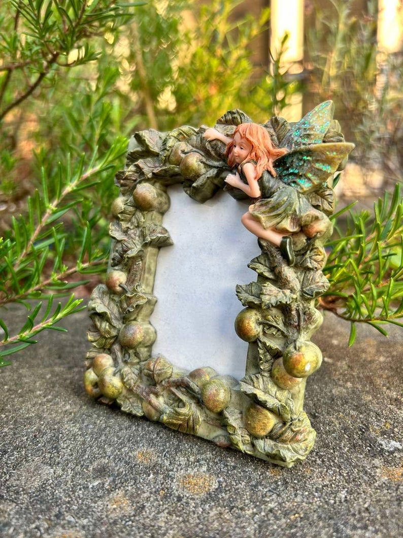 Fairy Picture Frame, Resin 3D Sculpted Glitter Wings and Apples - Etsy