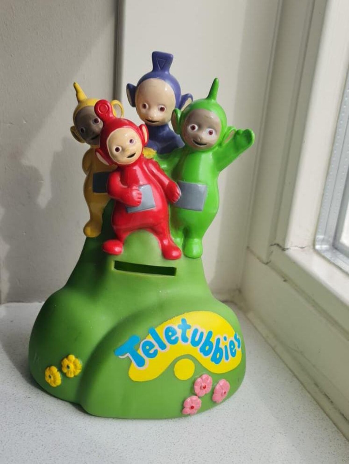 Vintage Teletubbies Bank Change Coin Tinky Winky Dipsy Po Laa Laa ...