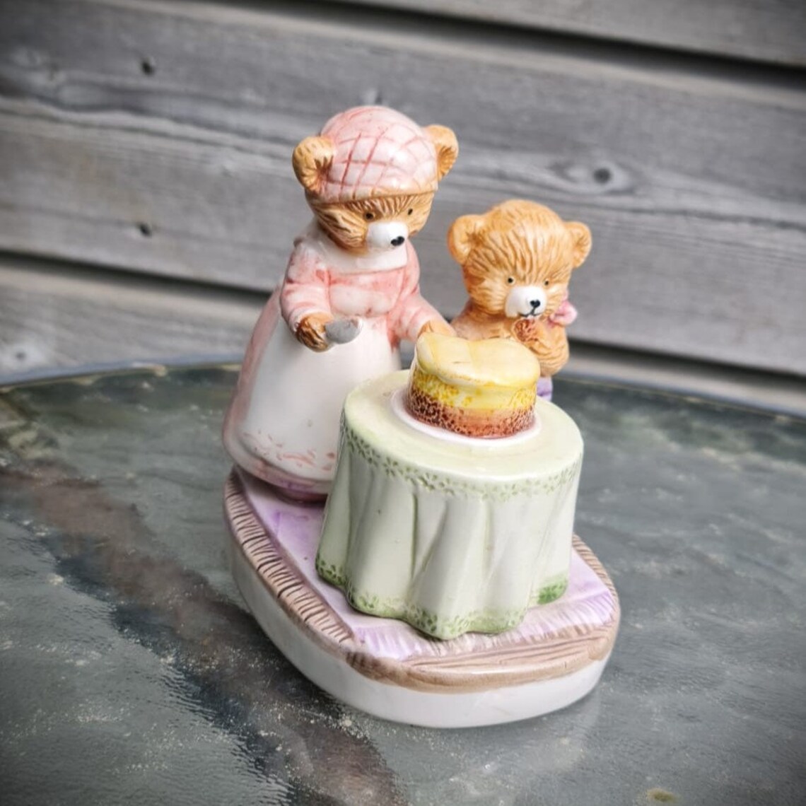 Vintage Leonardo Collection Ceramic Teddy Bear Figurine, Cake Decor - Etsy