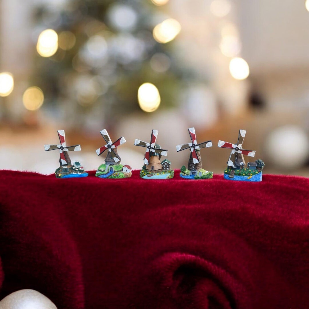 SET of 5 Vintage Magnets Windmill Mix Dutch Windmill Magnets Souvenir ...