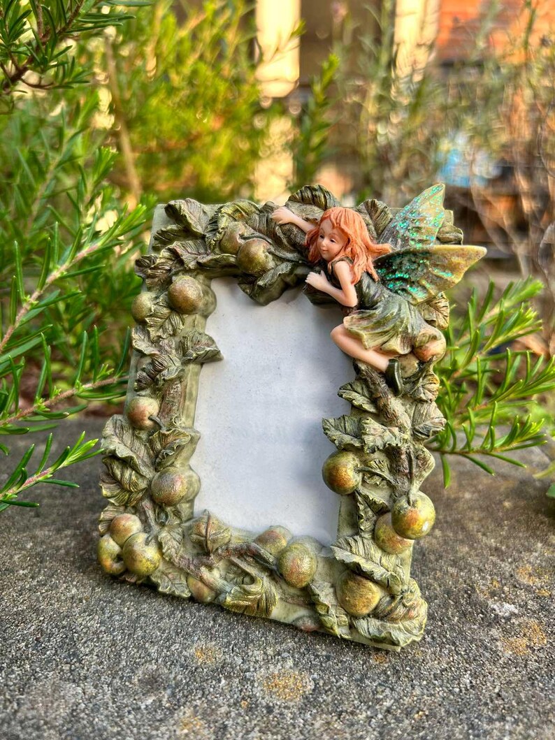 Fairy Picture Frame, Resin 3D Sculpted Glitter Wings and Apples - Etsy