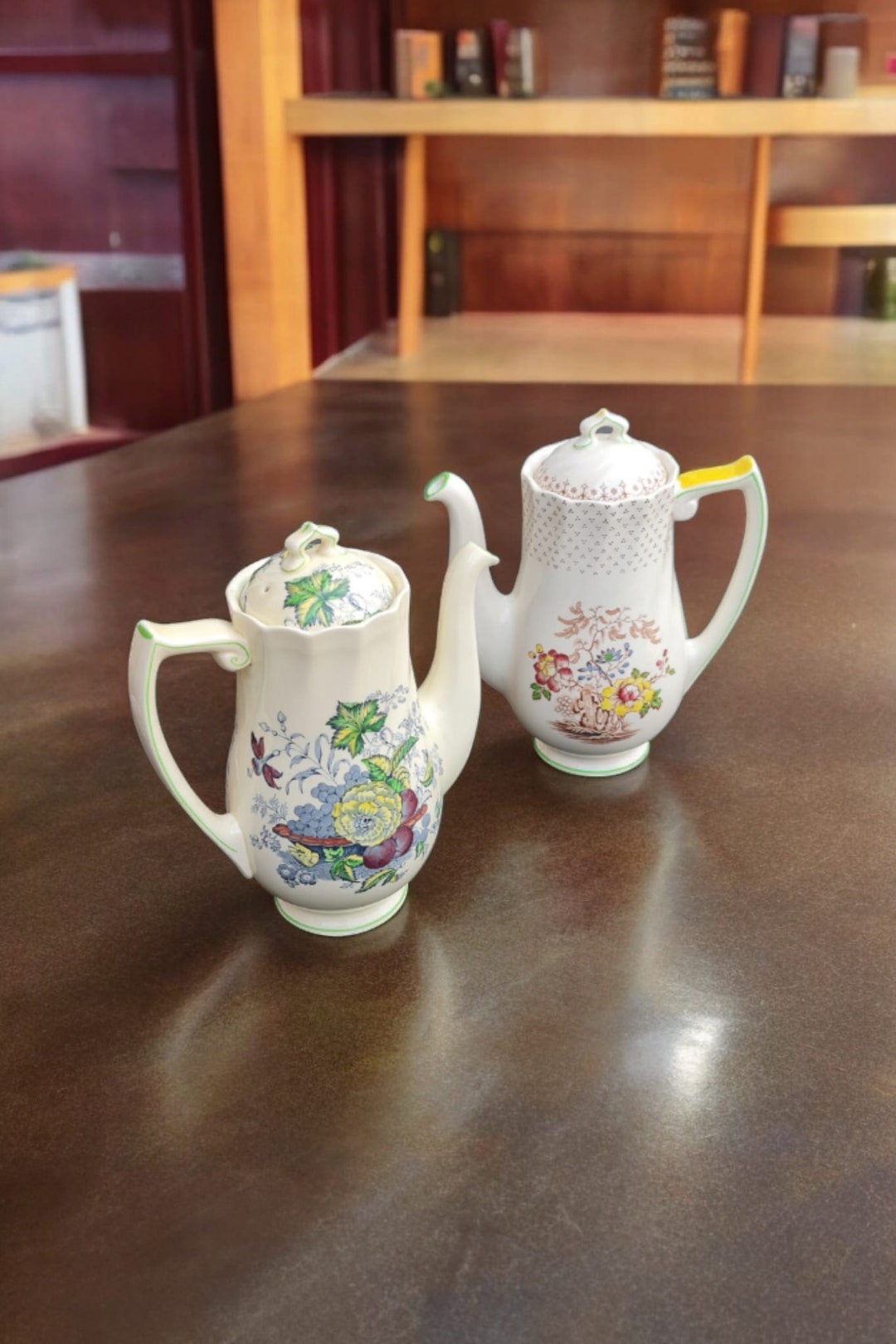 Rare Antique Royal Doulton Teapot, Kirkwood & Grantham, 1950s Floral ...