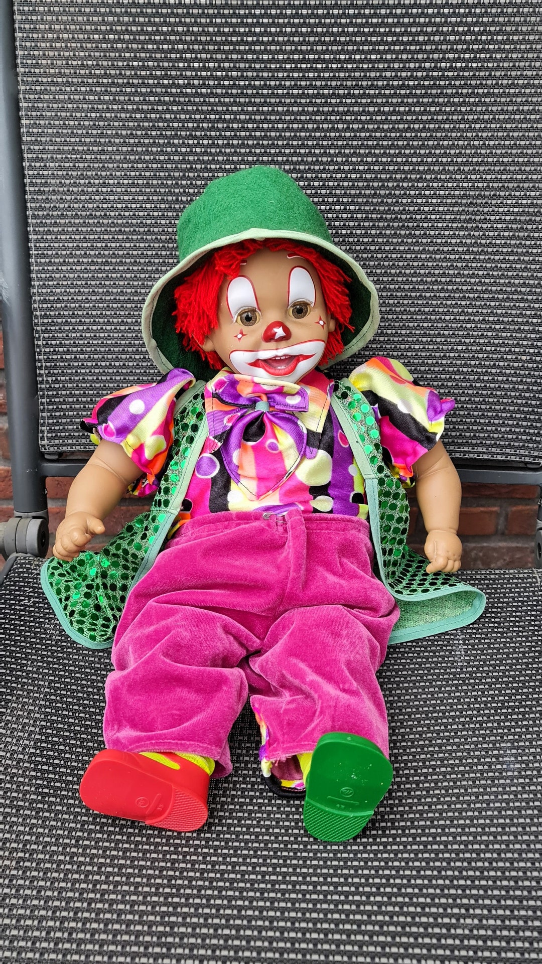 Vintage Clown Doll Arias Cute Spanish Colourful Doll, for Collectors ...