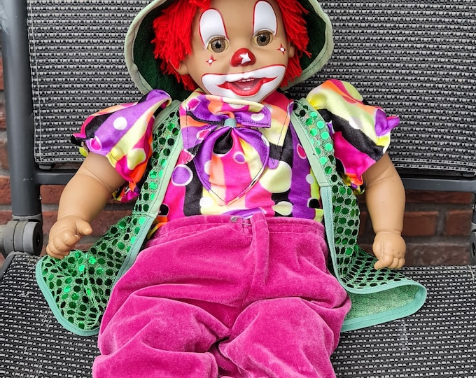 Vintage Clown Doll Arias Cute Spanish Colourful Doll, for Collectors ...