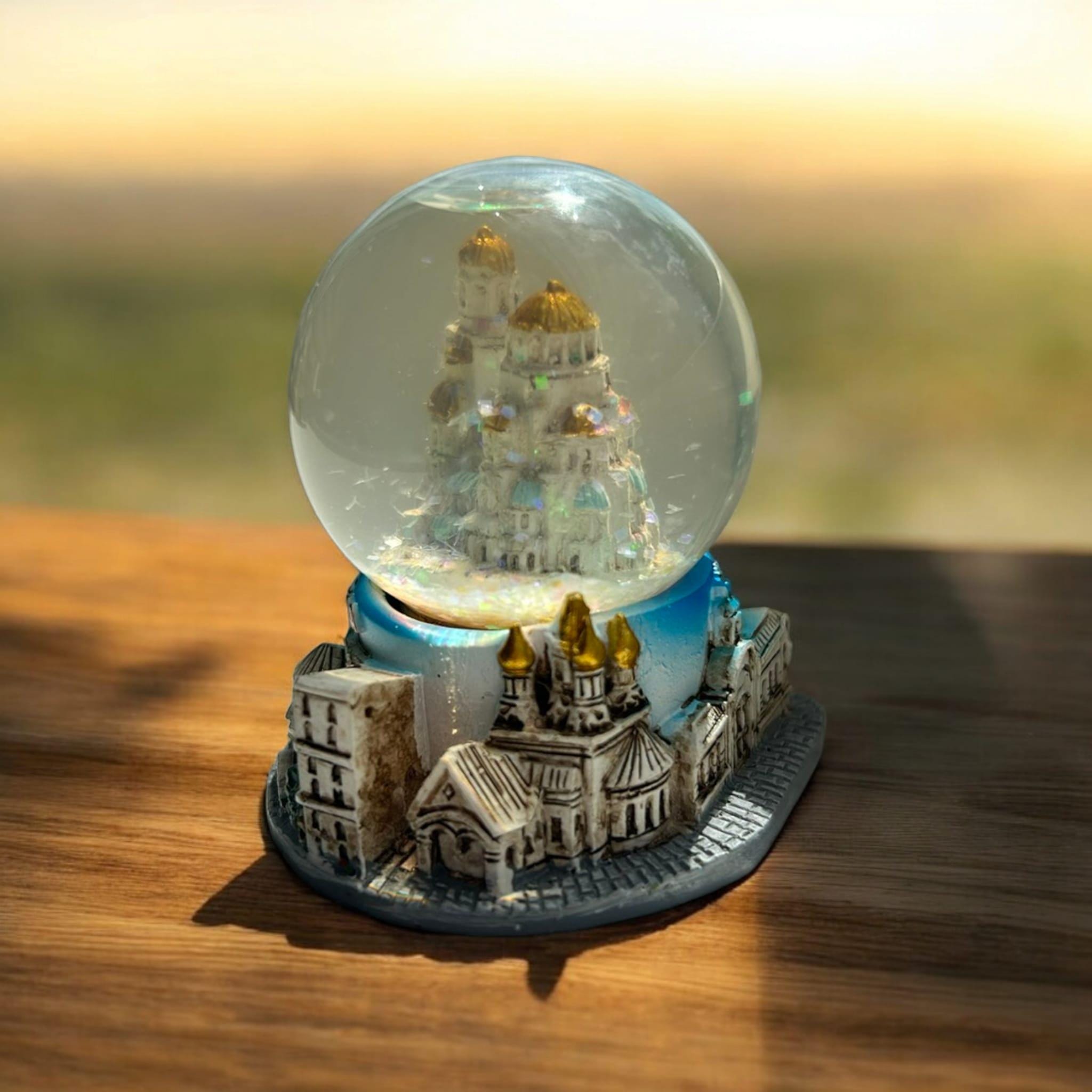 Snow Mini Globe, Souvenir Snow Ball Sofia, Krakow, Fugen Austria, Petra ...