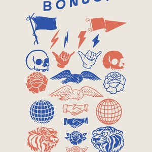 Vintage Badge Pack - Etsy