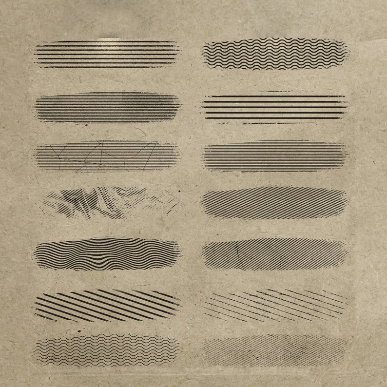 Line Shader Brush Set - Etsy