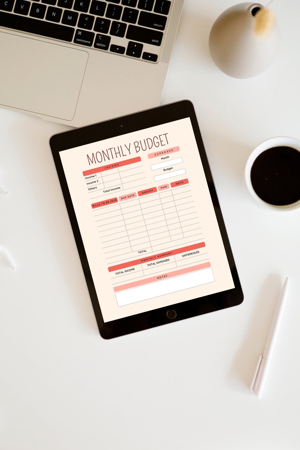 Budget Tracker Printable, Daily Financial Planner, Expense Tracker ...