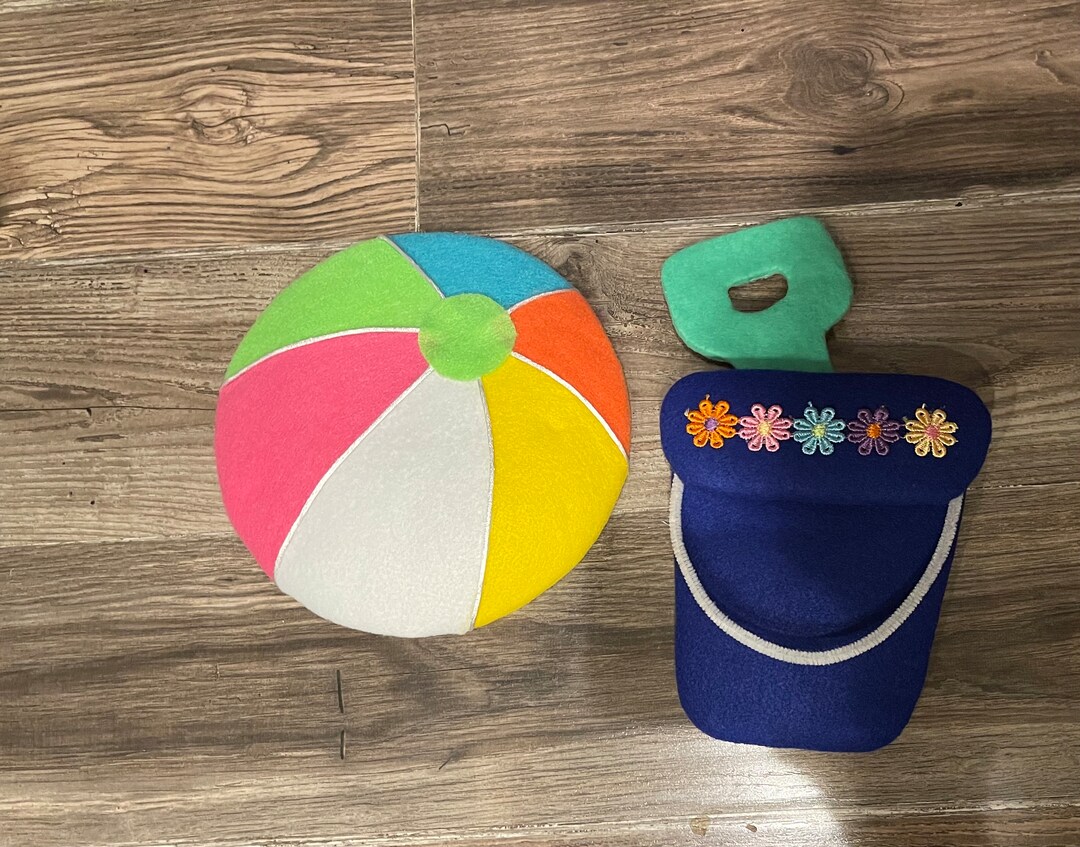 2 Pc Set; Beach Ball & Sand Pail Wreath Attachments, Summer Wreath ...