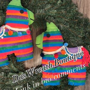 Piñata Wreath Attachment, Fiesta Wreath, Fiesta Decor, Cinco De Mayo ...