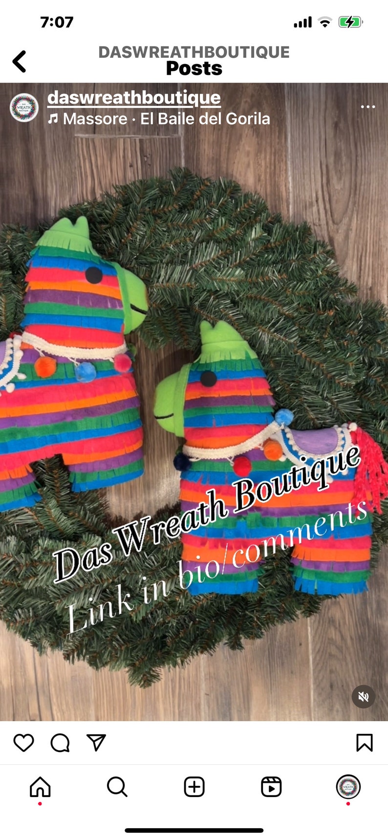 Piñata Wreath Attachment, Fiesta Wreath, Fiesta Decor, Cinco De Mayo ...