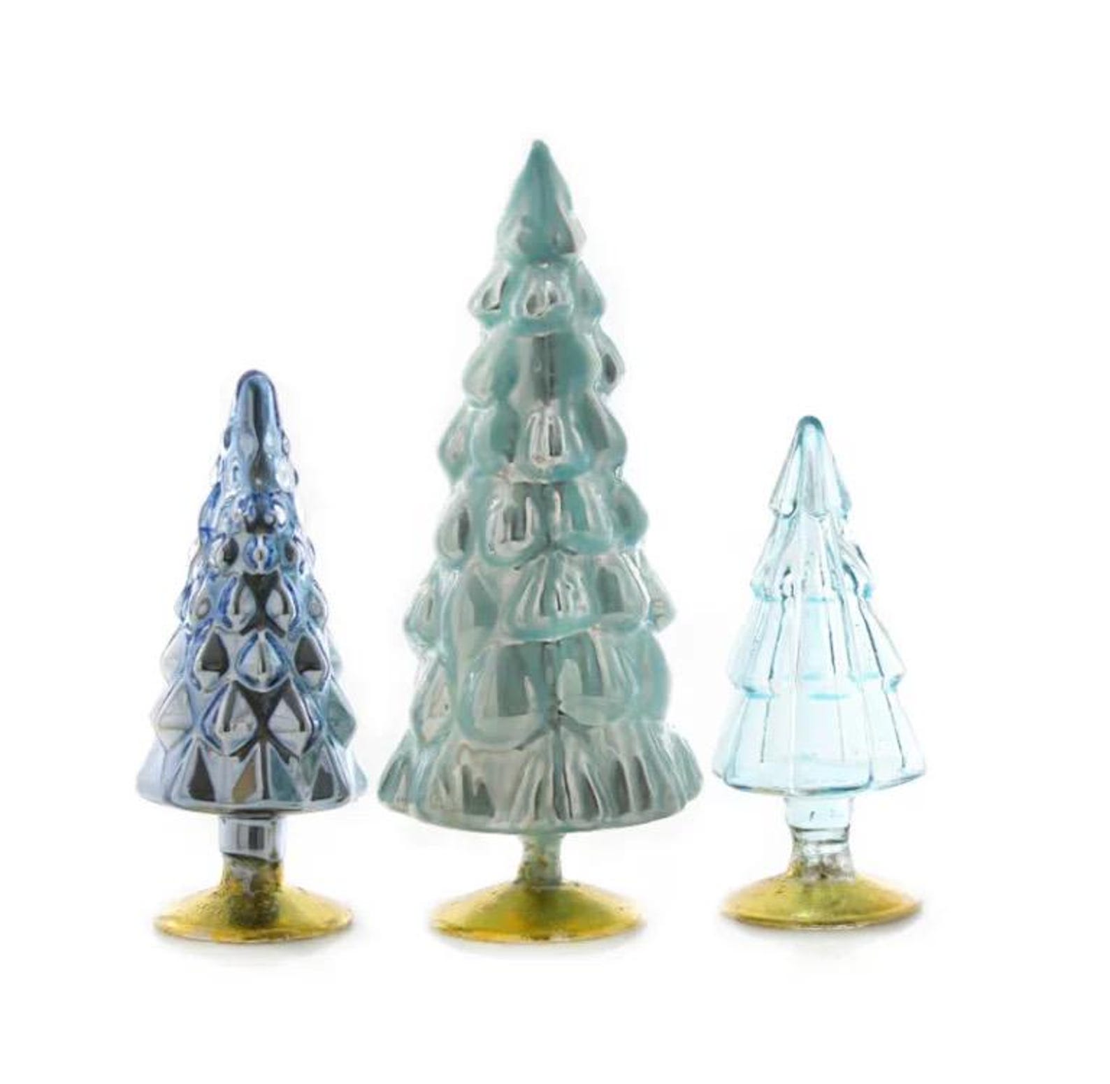 Cody Foster Glass Trees - Iridescent, Pre-lit Options, 7”-15” Sizes ...
