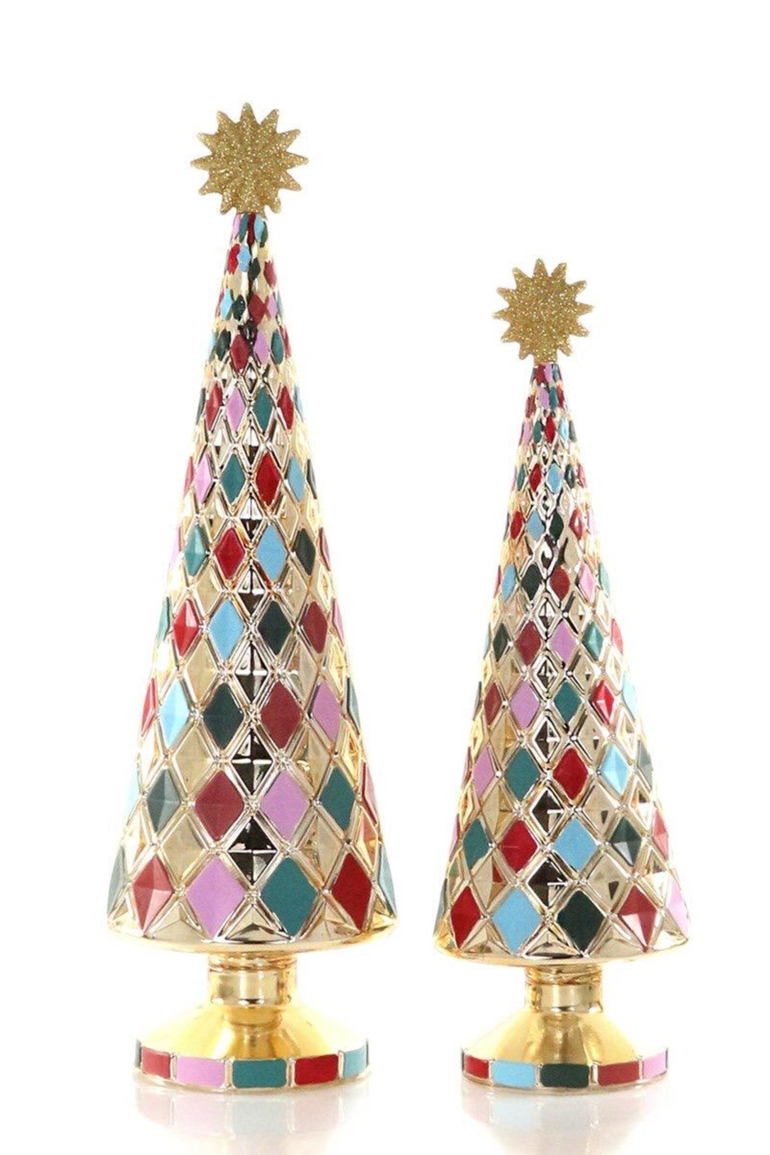 Cody Foster Glass Trees - Iridescent, Tinsel, Pre-lit Options, 7”-30 ...
