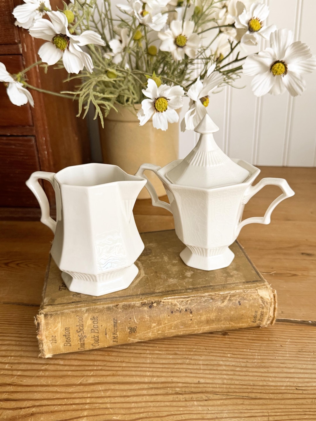 Vintage Independence Ironstone Ceramic Cream and Sugar Bowl With Lid - Etsy