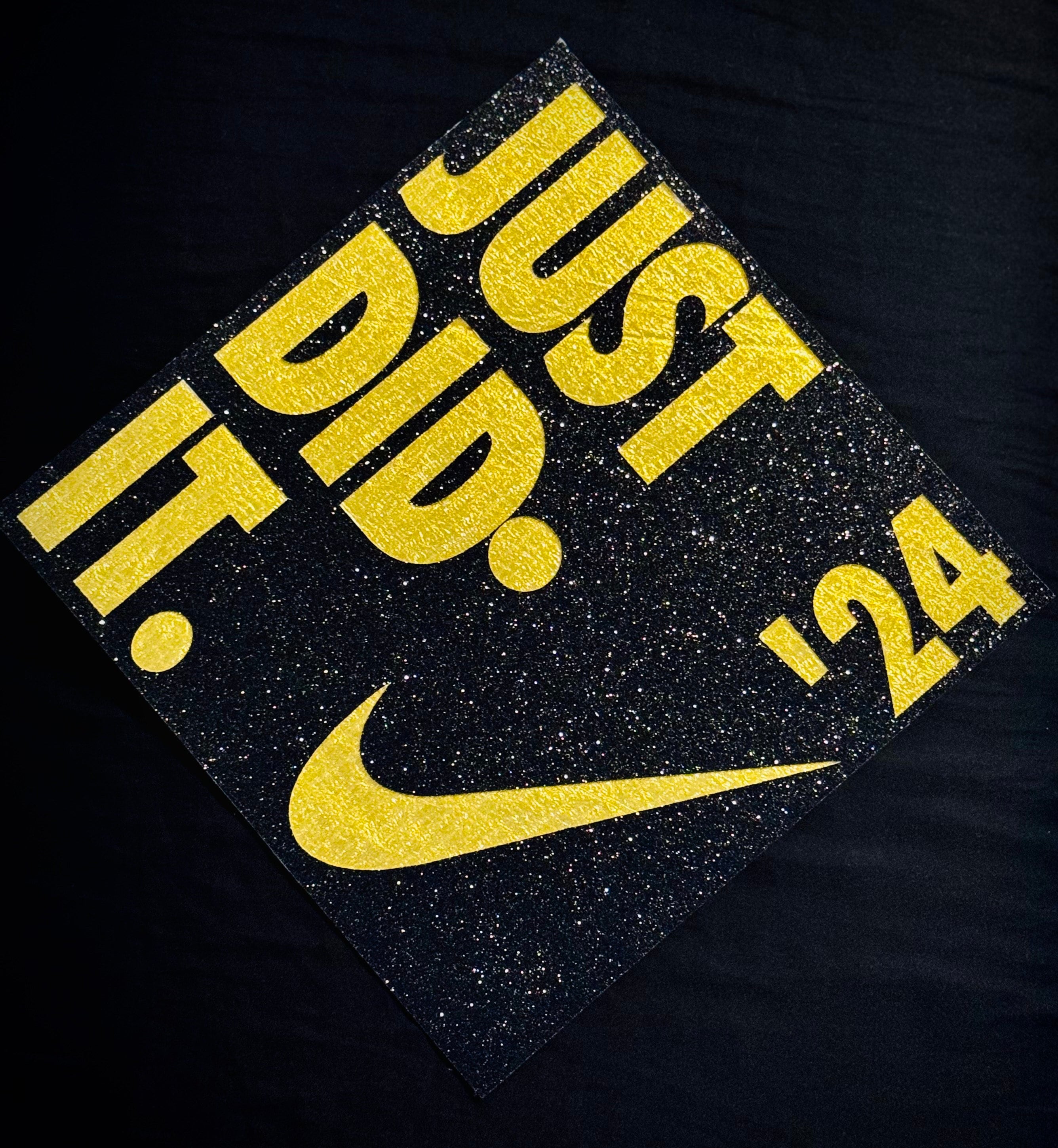 Just Did It 2024/2025 Graduation Cap Topper Nike Design - Etsy