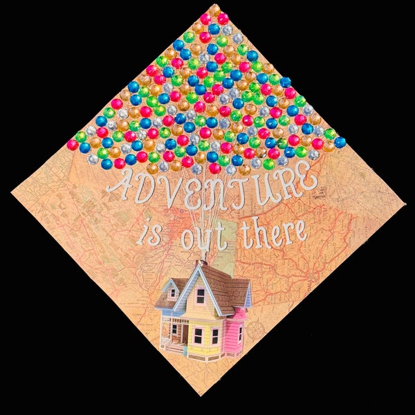 Up Graduation Cap Topper - Etsy